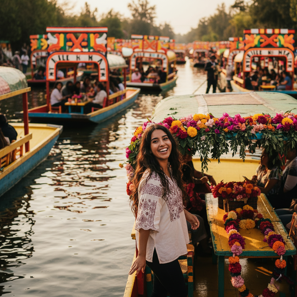 5 Posing ideas for photos at Xochimilco | Master Class Photographers
